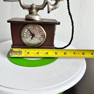 Vintage Clock Telephone Style, Desk Phone. Rotary Telephone. Disc Phone ...
