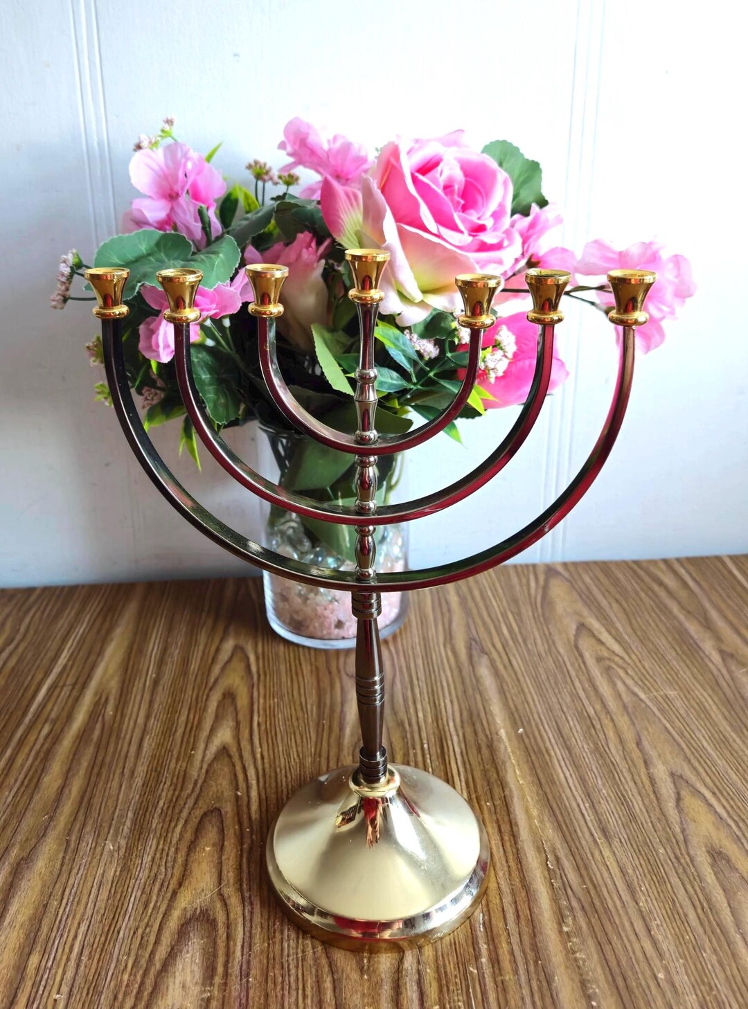 Vintage Jewish Candle-holders Religions Candelabra Hanukkah ...