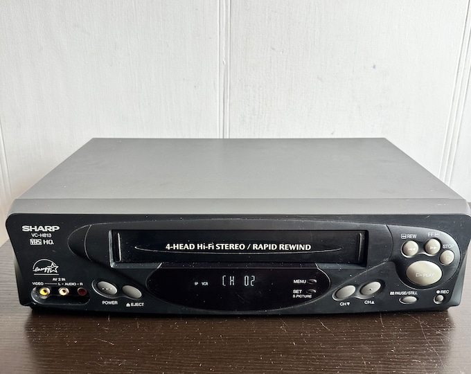 Vintage Sharp ,VHS VCR Recorder Hq Vc VC-H831U 4 Micron Heads, Hi-fi ...