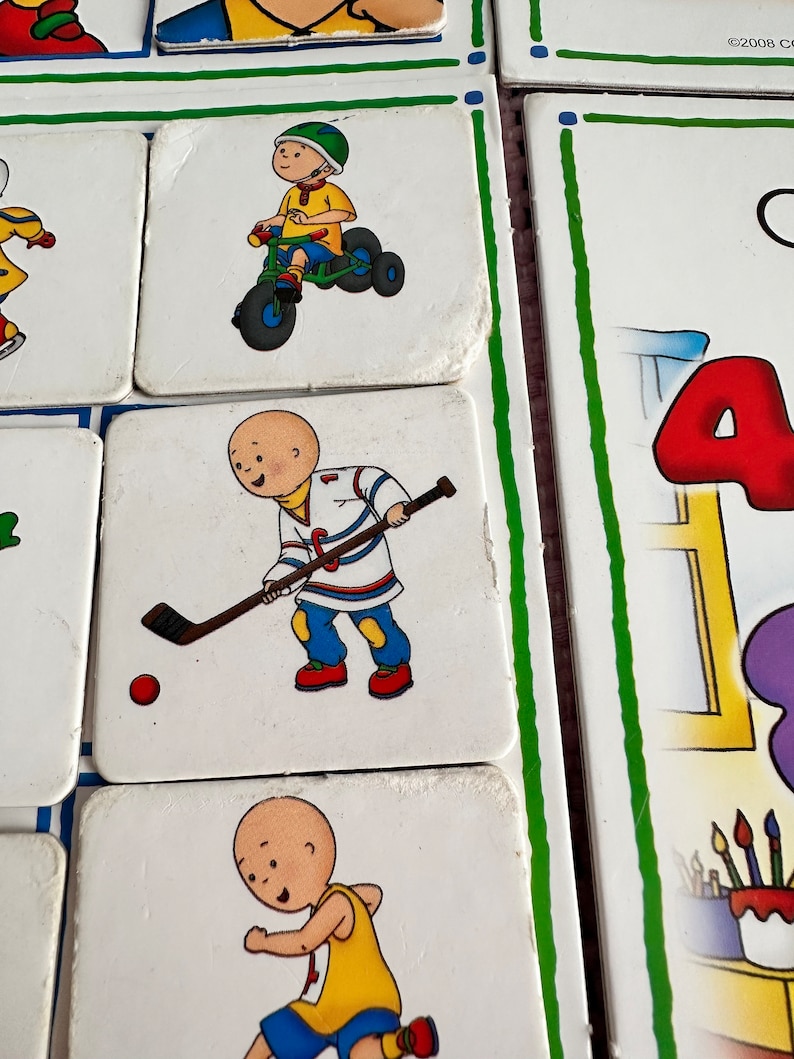Vintage Caillou Memory Game - Etsy
