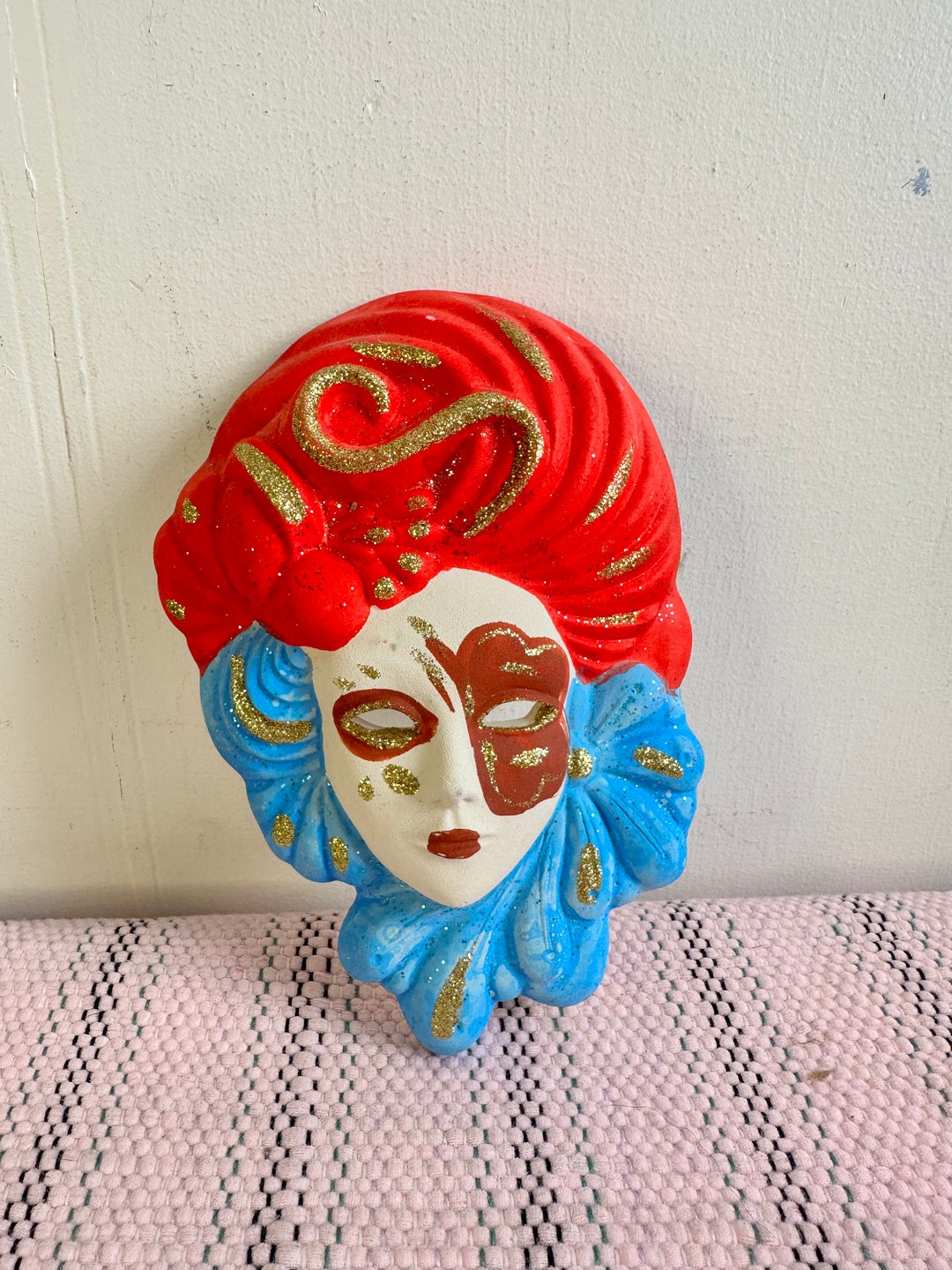 Vintage Venetian Ceramic Wall Masks Made in Italy. - Etsy