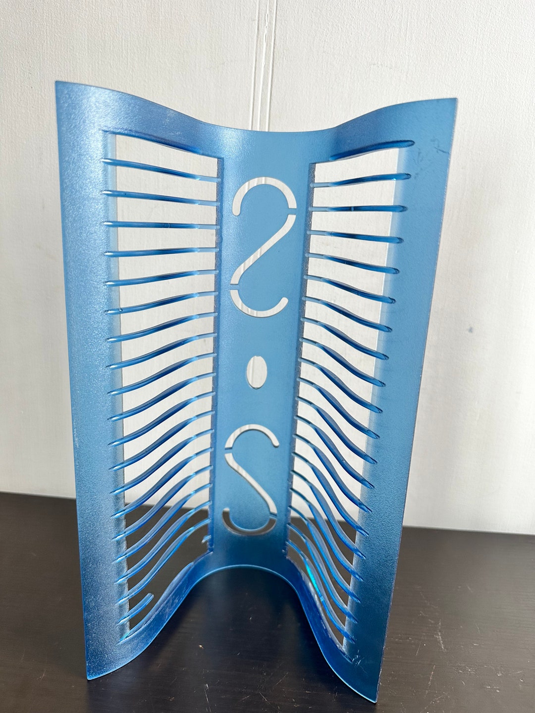 Vintage Blue Plastic Cd Rack,2cd Tower Holder. - Etsy