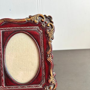 Vintage Burgundy and Gold Photo Frames Width 16, Height 9,mcm, Home ...