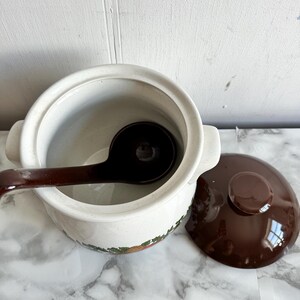 Vintage Soup Tureen Ladle Ceramic Hot Dish Lidded Bowl ,country Kitchen ...
