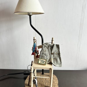 Vintage Fishing Lamp, Fishing Decor, Cabin Decor, Fishing, Fishing Rod ...