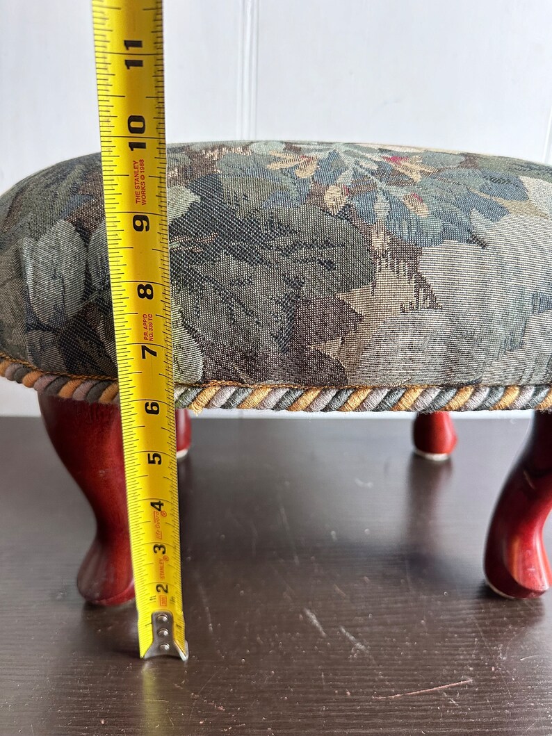 Vintage Under Desk Studded Footstool, Foot Rest Coaster, MCM Home ...