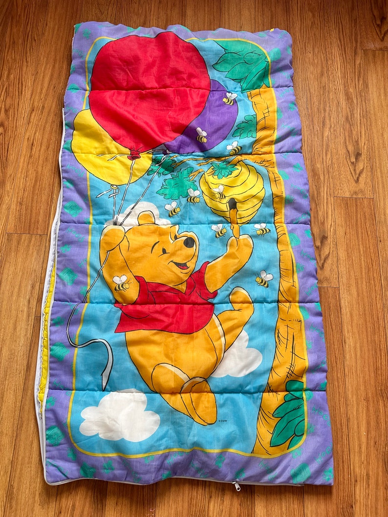 Vintage Winnie the Pooh Sleeping Bag 30 X 54" Polyester. - Etsy