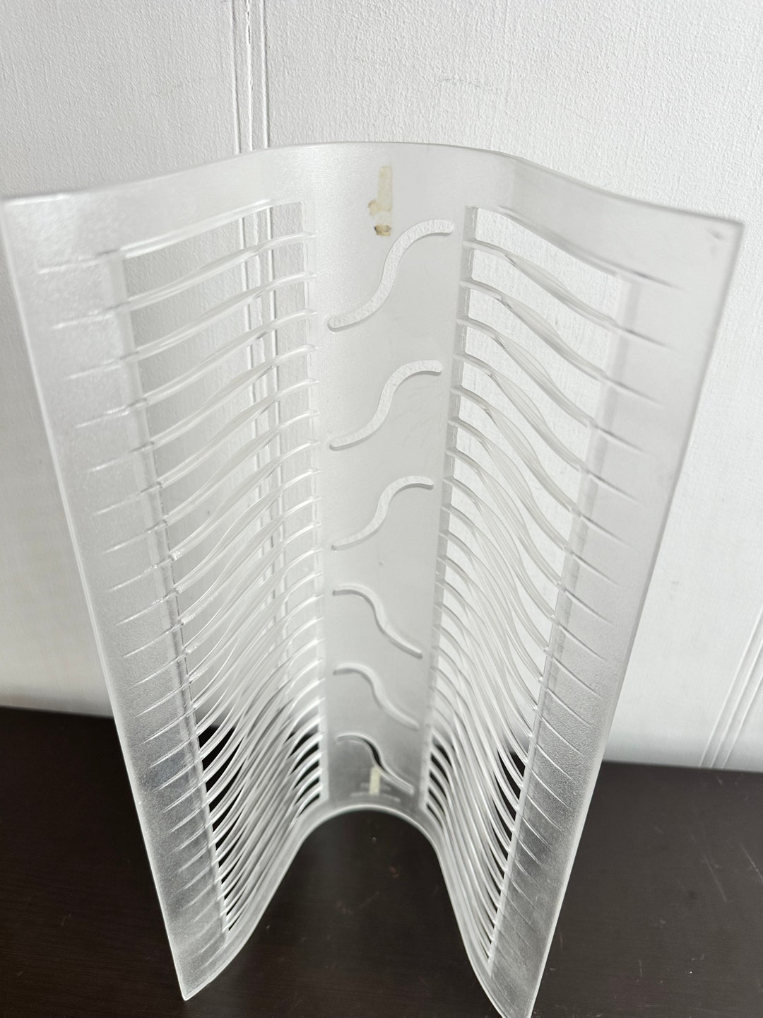 Vintage Plastic Clear Cd Tower Holds 24 Discs14. - Etsy