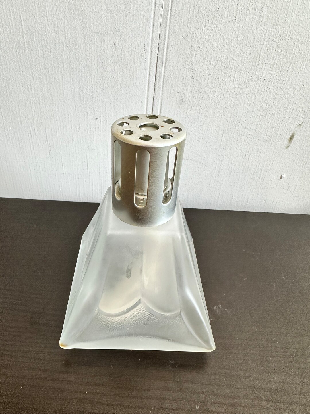 Vintage BERGER Lamp Pyramid Shape-satin Finish -vintage Catalytic Oil ...
