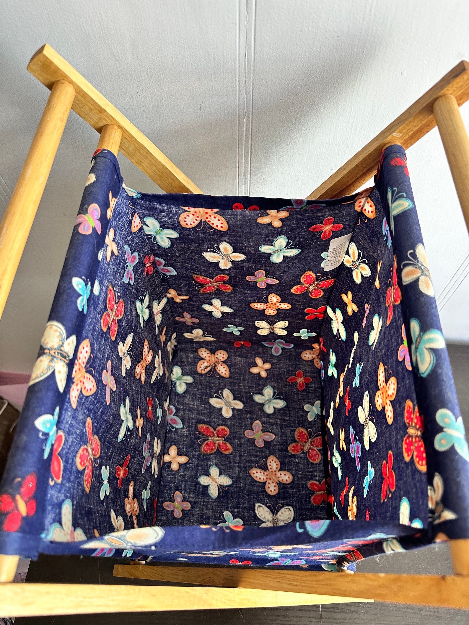 Vintage Foldable Yarn Caddy, Storage Organizer, Knitting Basket, Yarn ...