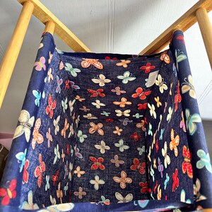 Vintage Foldable Yarn Caddy, Storage Organizer, Knitting Basket, Yarn ...