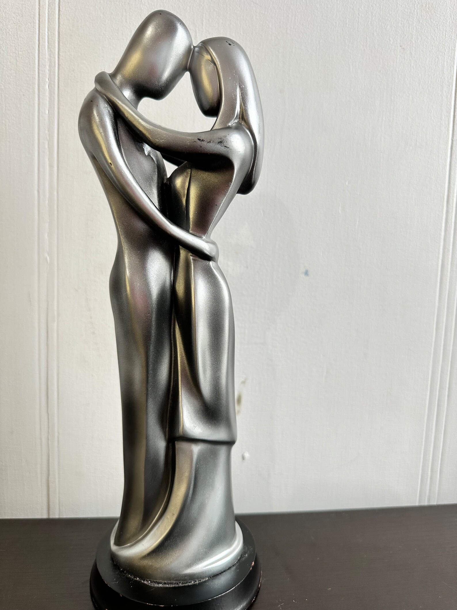 Vintage Silver Loving Couple Statues Set of 2 . - Etsy