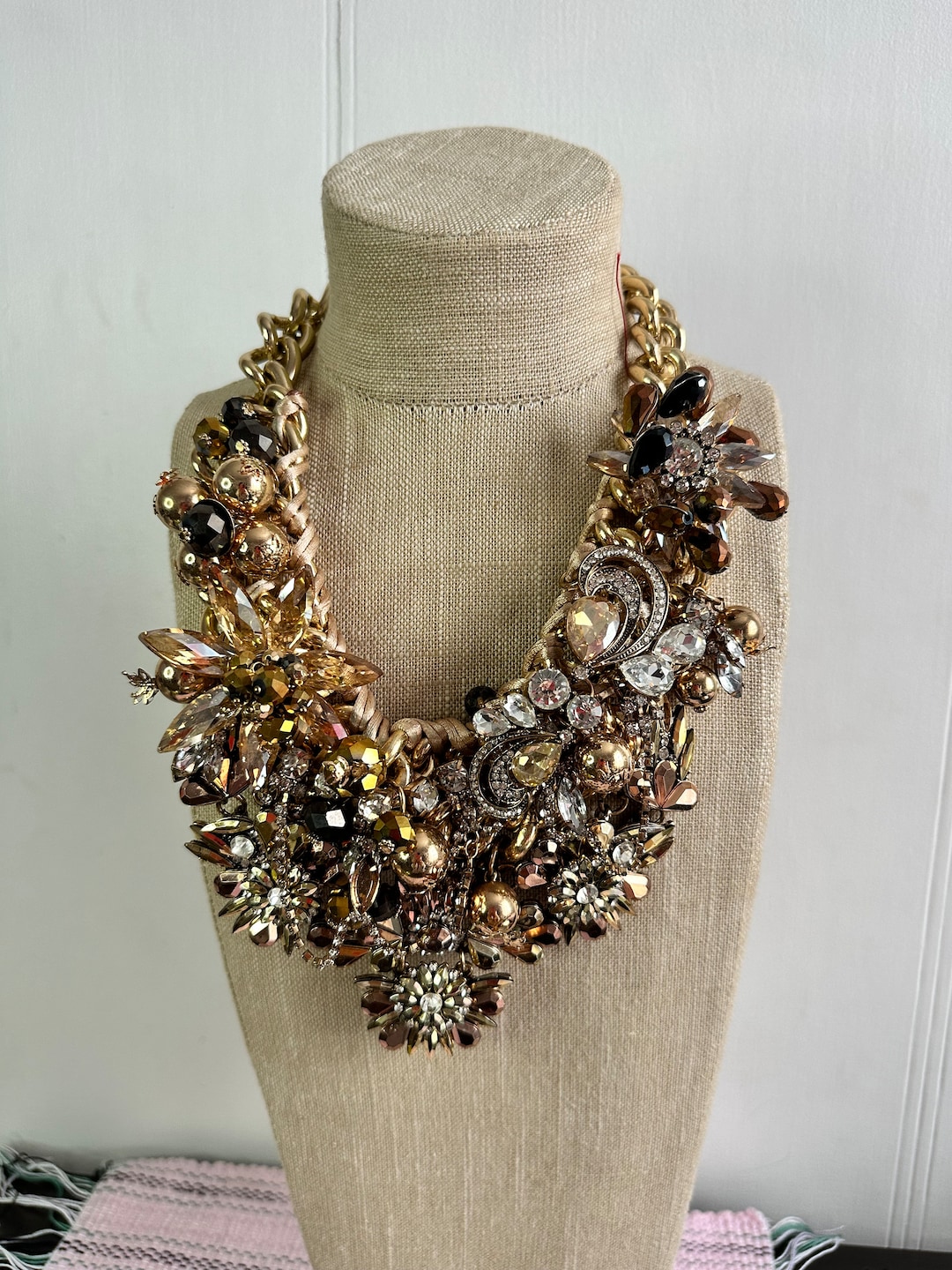 Vintage Aldo Chunky Collar Necklace . - Etsy