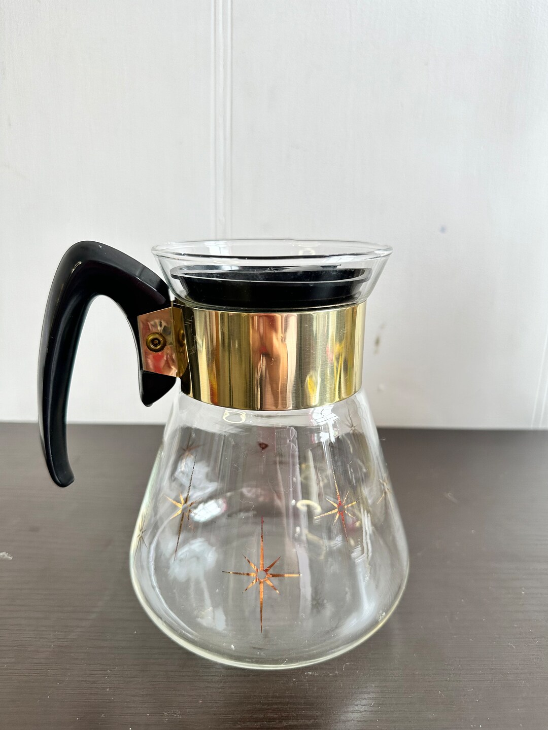 Vintage Pyrex “constellation” Glass and Gold Atomic Starburst Coffee ...