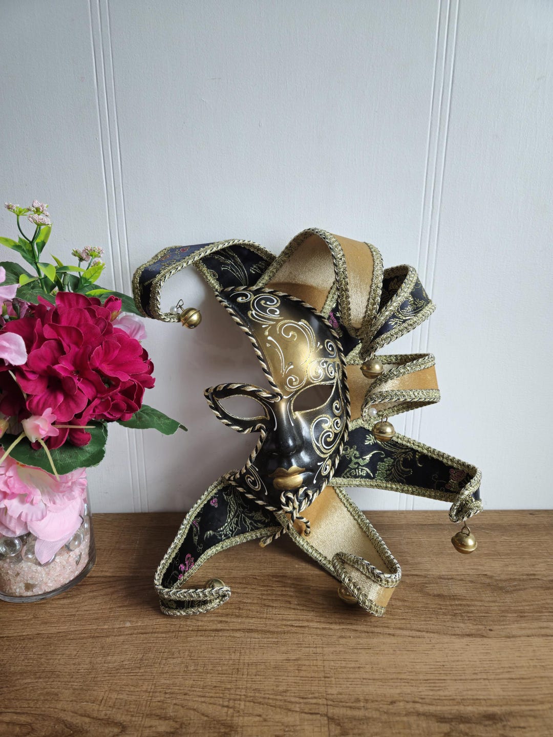 Vintage Art Deco Masquerade Ball Mask Venezia Made in Italy, Hand ...