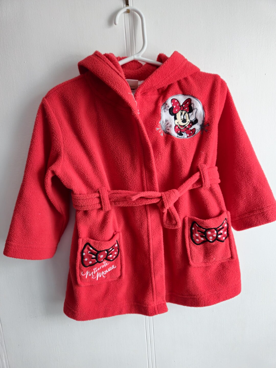 Vintage Red Disney Minnie Mouse Bathrobe Size 18-24 . - Etsy