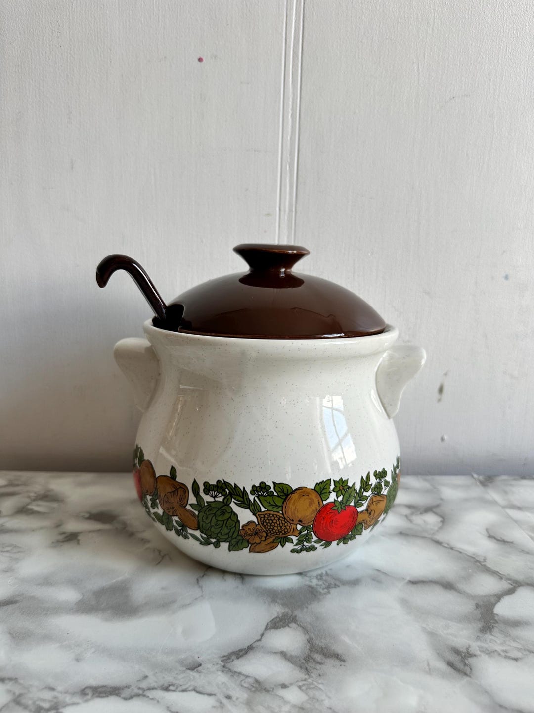 Vintage Soup Tureen Ladle Ceramic Hot Dish Lidded Bowl ,country Kitchen ...