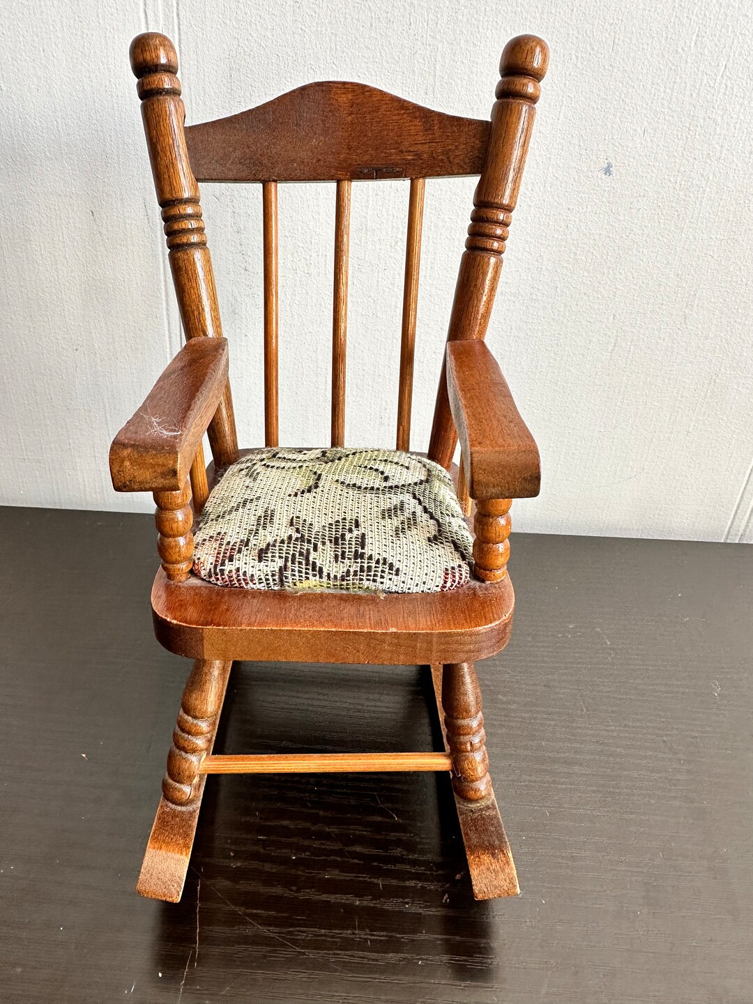 Vintage Wooden Doll Rocking Chair Pin Cushion. - Etsy