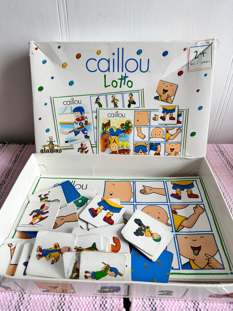 Vintage Caillou Memory Game - Etsy