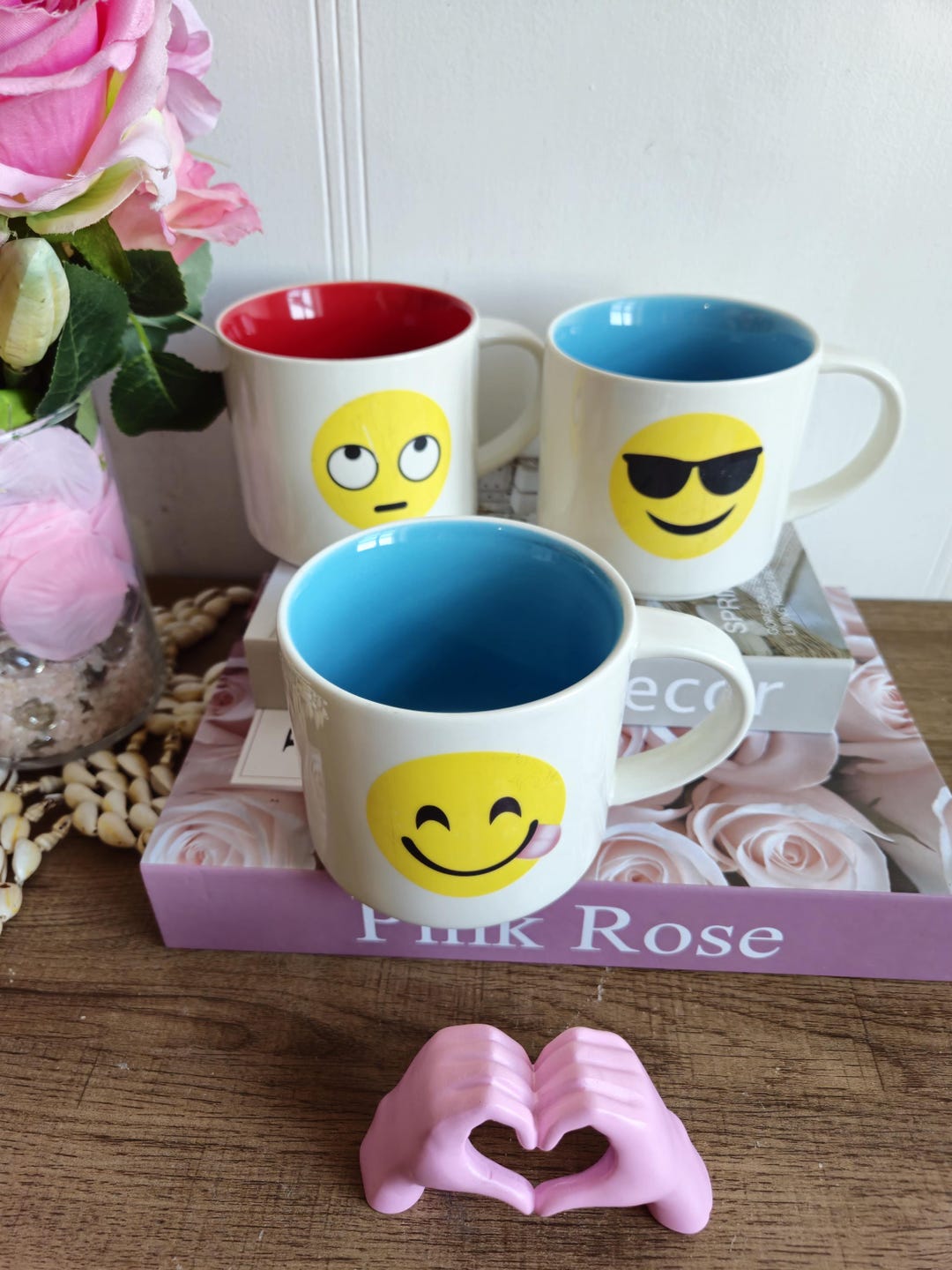 Vintage Emoji Mug 3 Designs Emoticon Smiley Tea Coffee. - Etsy