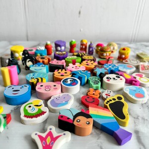 Vintage Huge Eraser, Lot 56 Assorted Pieces 80s. - Etsy