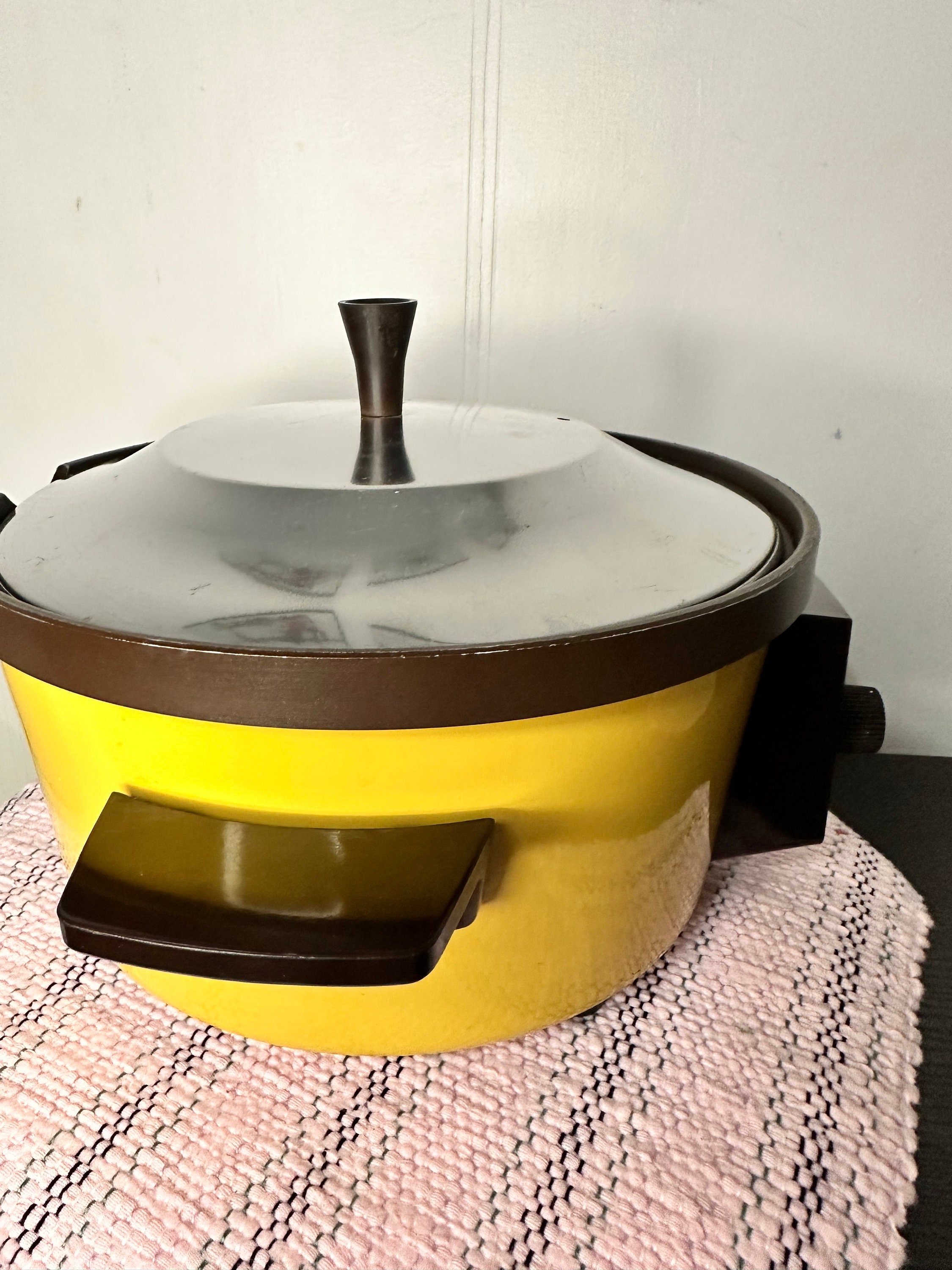 Vintage Panasonic Electric TEMPURA - FONDUE Cooker Harvest Gold(working ...