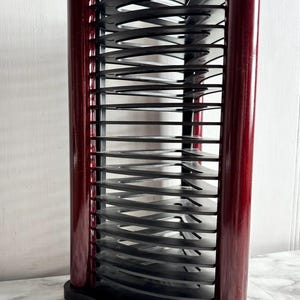 Vintage CD Holder, CD Holder, 80s Shelf, Wooden CD Column, Designer ...