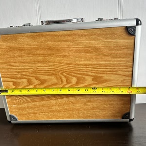 Vintage Hard-shell Briefcase Silver Accents, Brown Attache, Laptop ...