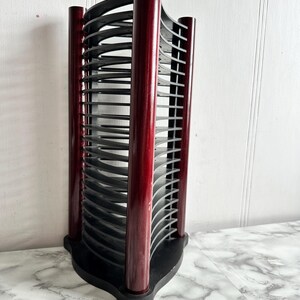 Vintage CD Holder, CD Holder, 80s Shelf, Wooden CD Column, Designer ...