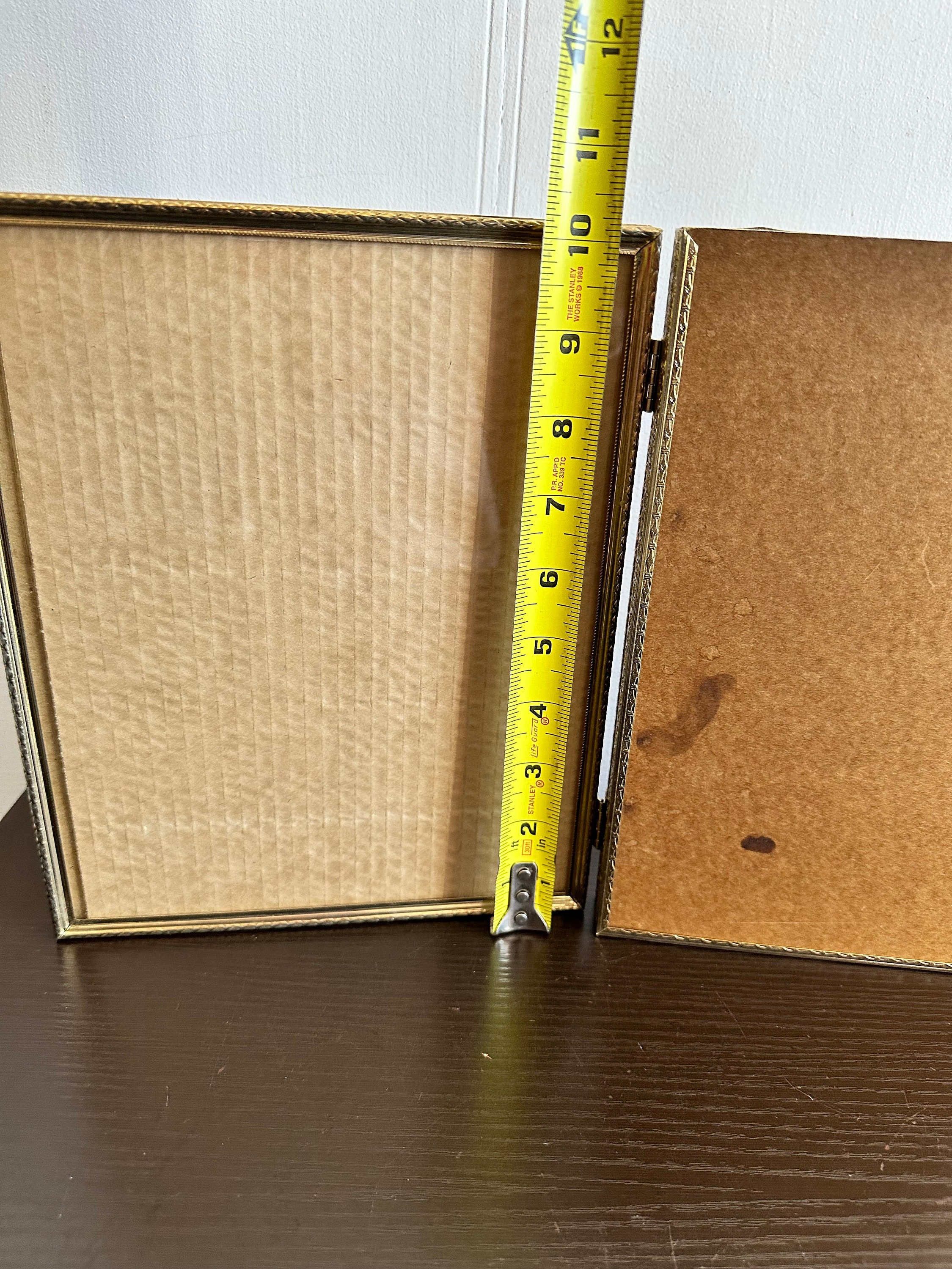 Vintage Hinged Golden Picture Frame Triple Photo Frames Many Sizes 8x10 ...