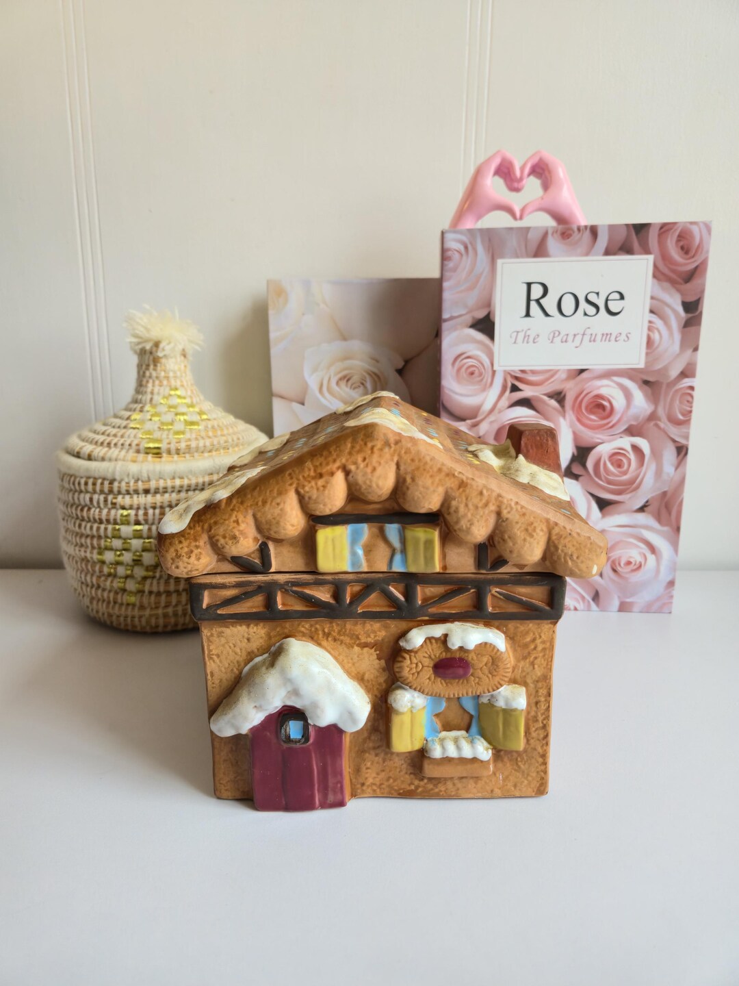 Vintage Gingerbread House Cookie Jar by Enesco, Japan. - Etsy