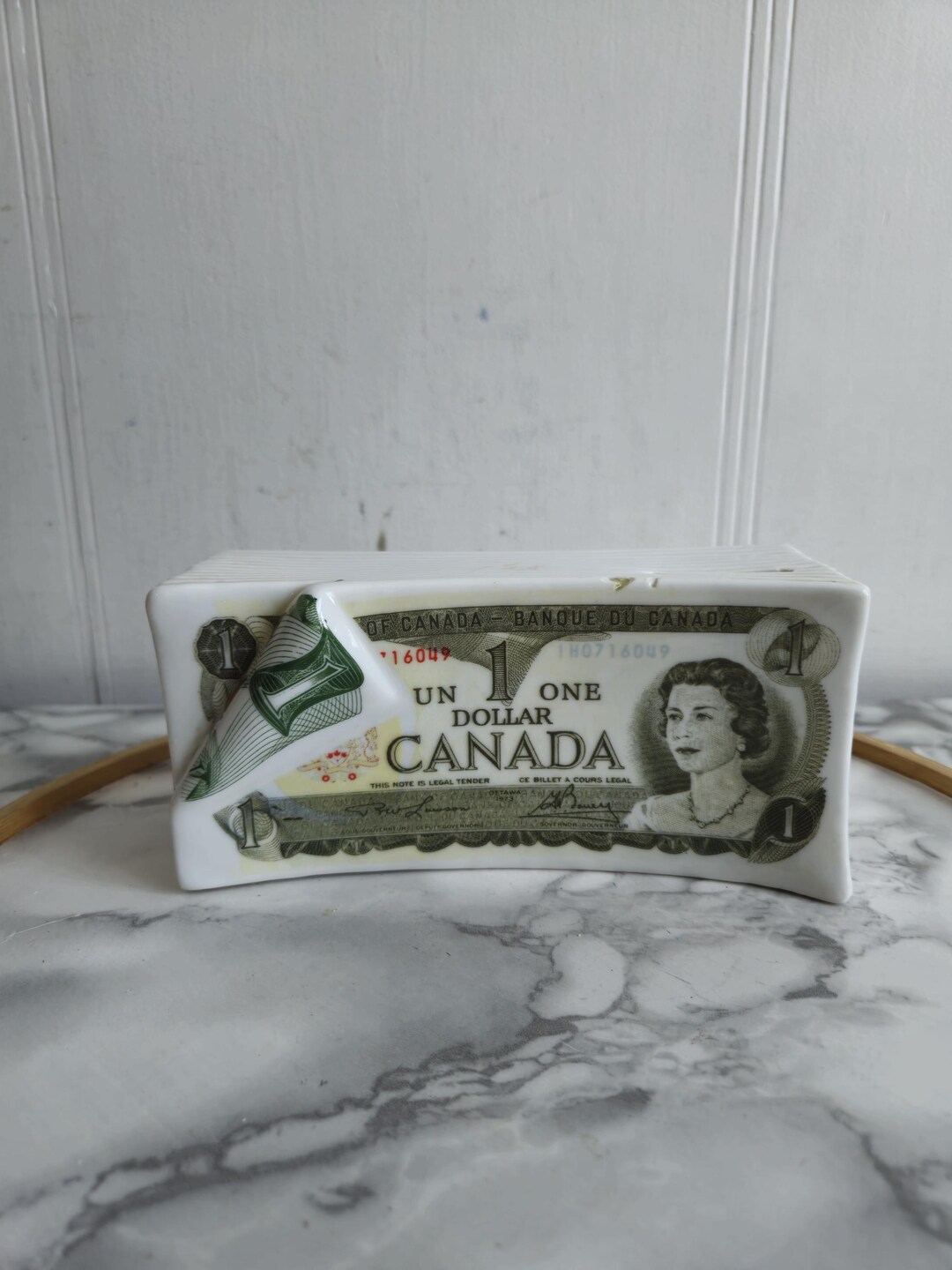 Vintage "canadian Dollar" Ceramic Coin Bank,ceramic Piggy Bank. - Etsy