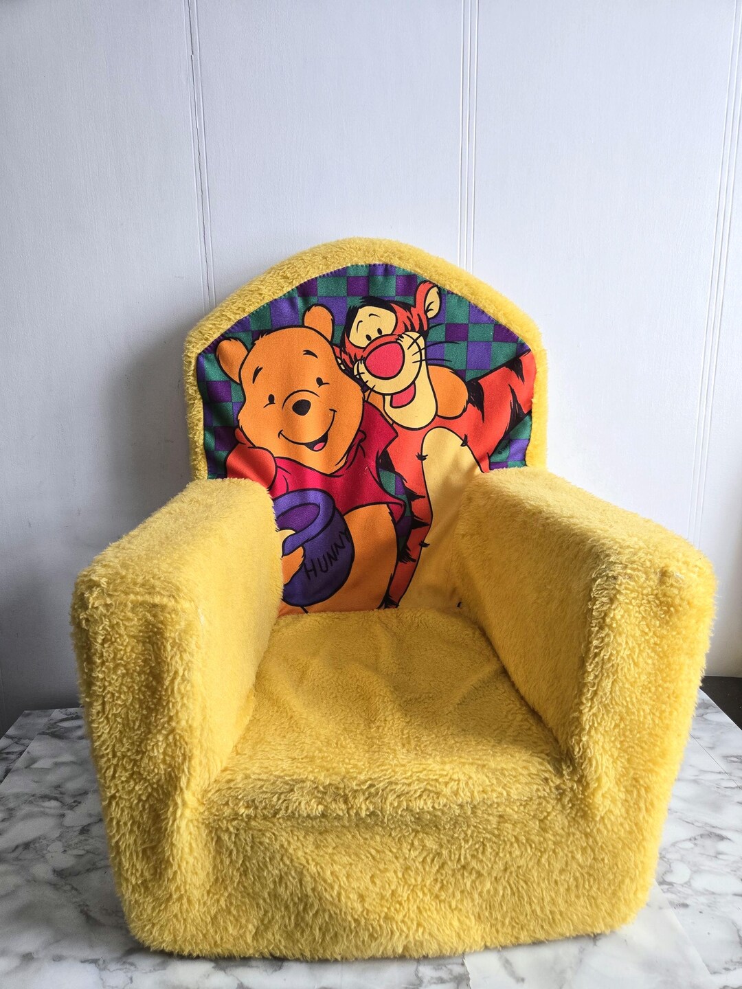 Vintage Winnie the Pooh Disney Tigger Foam Chair Kid Yellow . - Etsy