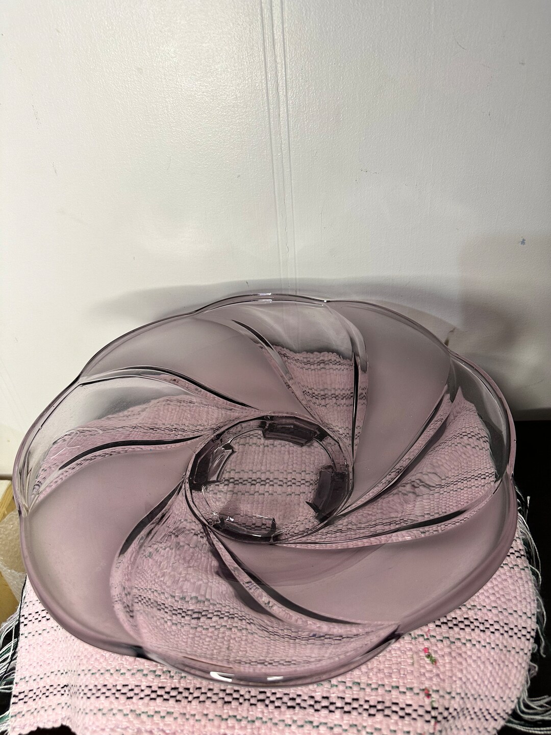 Vintage Purple Depression Glass Serving Platter, With Sections ...
