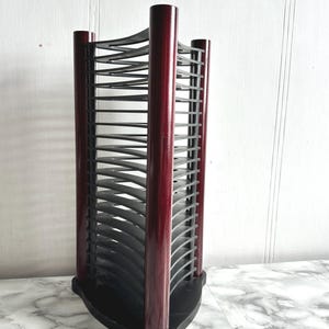 Vintage CD Holder, CD Holder, 80s Shelf, Wooden CD Column, Designer ...