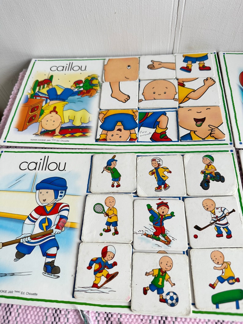 Vintage Caillou Memory Game - Etsy