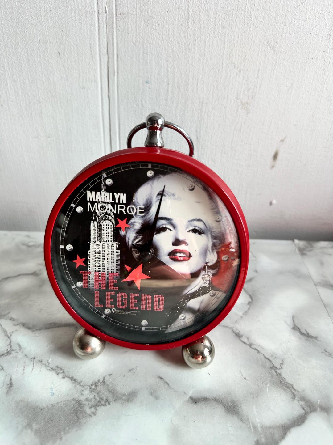 Vintage Marilyn Monroe Red 4" Alarm Clock. - Etsy