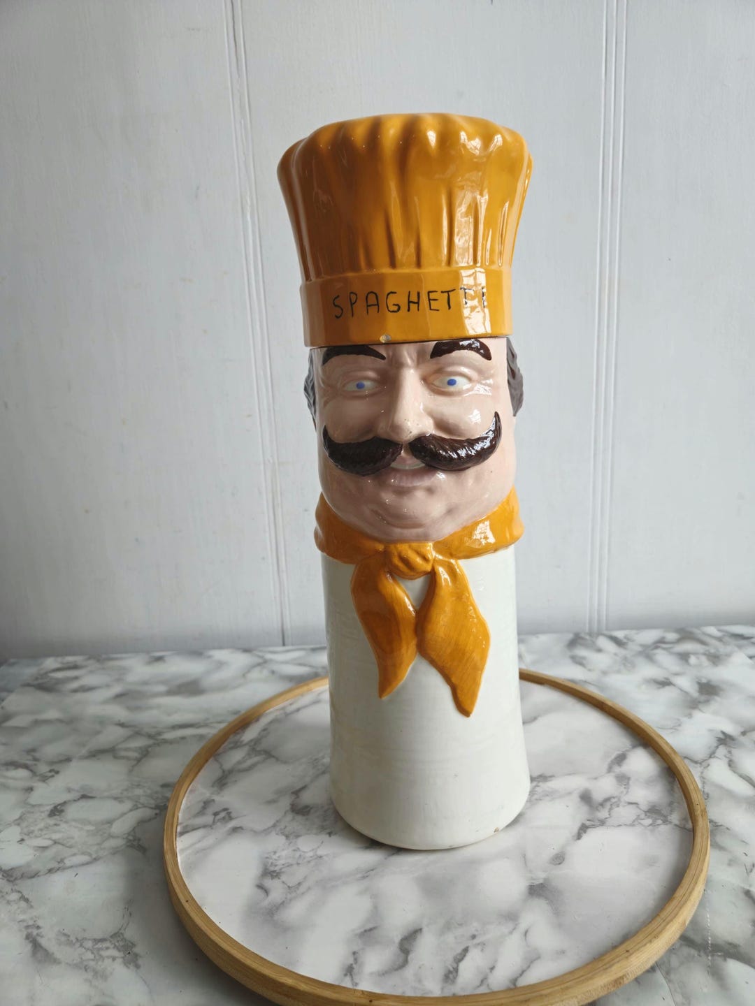 Vintage Pasta Container , Chef Pasta Holder ,ceramic Pasta Keeper ...