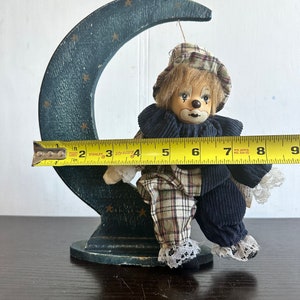 Vintage Clown Sitting on Moon Porcelain Doll, Vintage Interior Stuffed ...