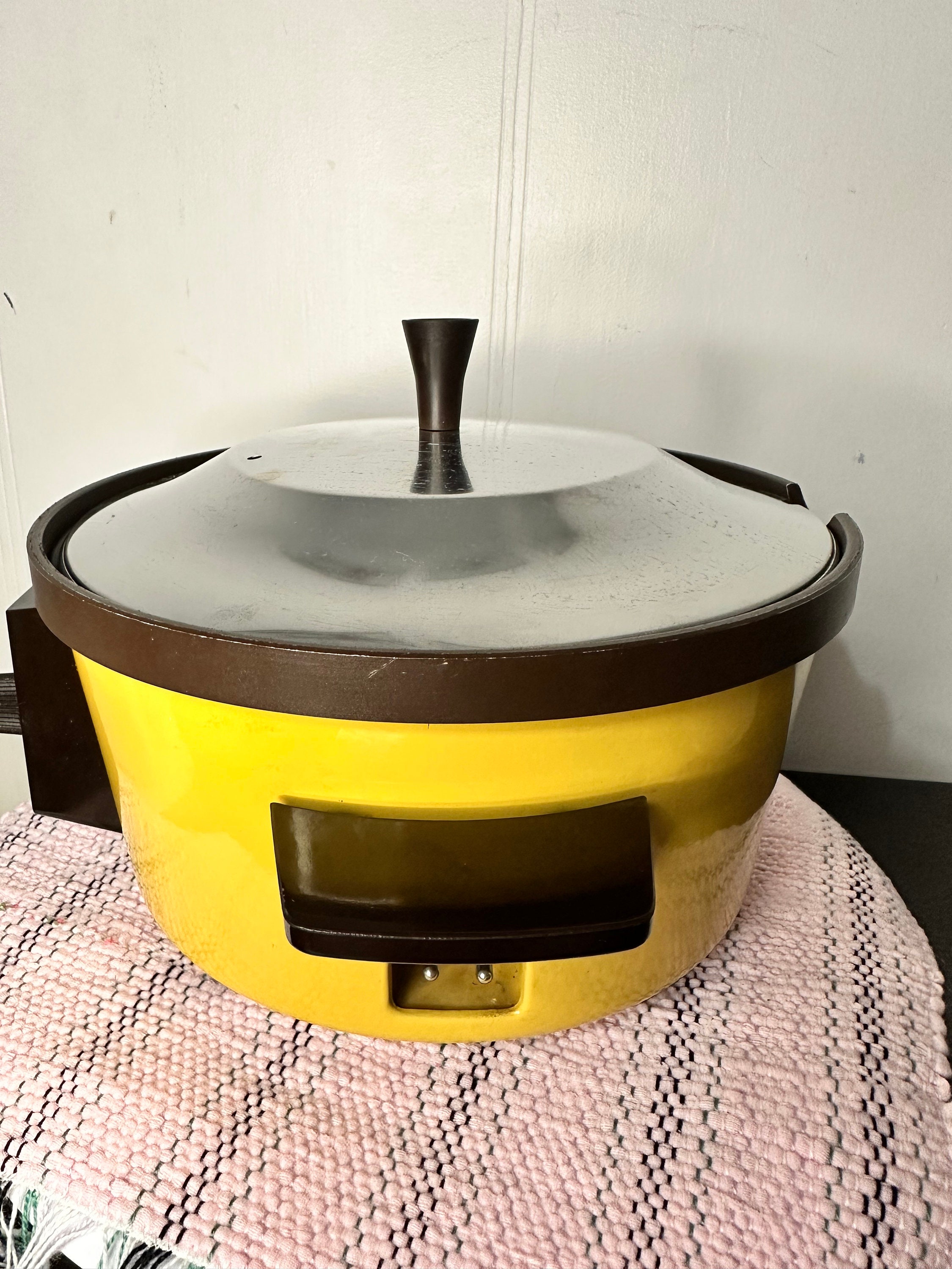 Vintage Panasonic Electric TEMPURA - FONDUE Cooker Harvest Gold(working ...