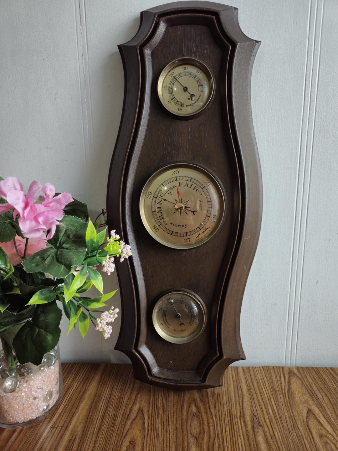 Beautiful Vintage Airguide Barometer Thermometer Humidity Gauge ...