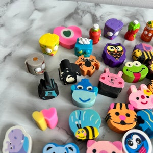 Vintage Huge Eraser, Lot 56 Assorted Pieces 80s. - Etsy