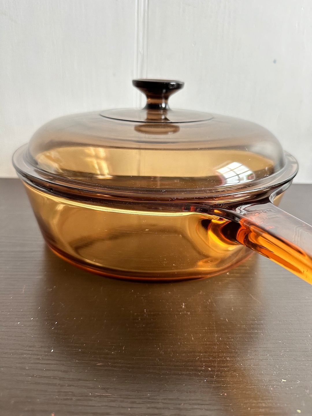 Vintage VISION CORNING 10" Large Waffle Bottom Frying Pan With Lid. - Etsy