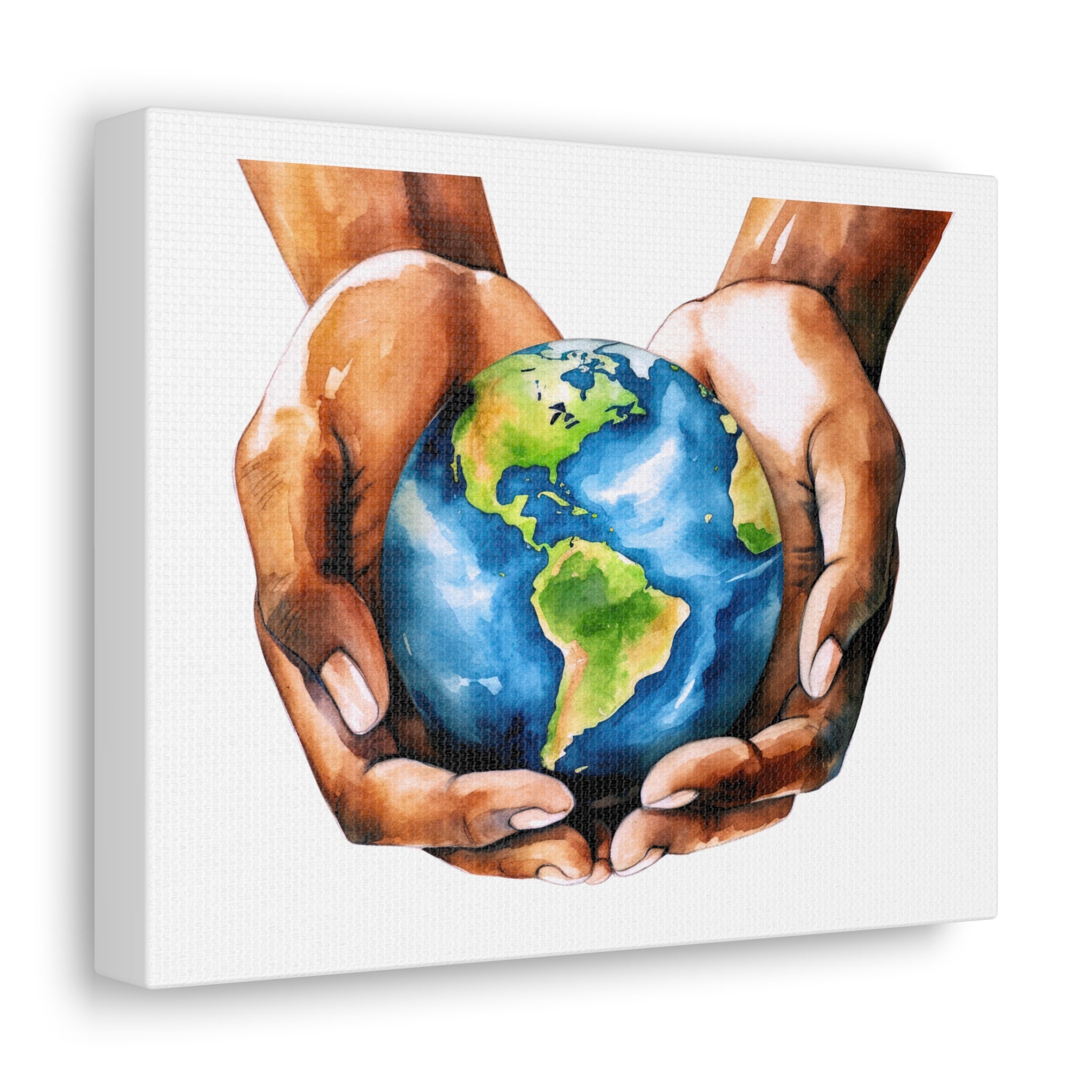 He's Got the Whole World in His Hands Watercolor Print | Cute Kids ...