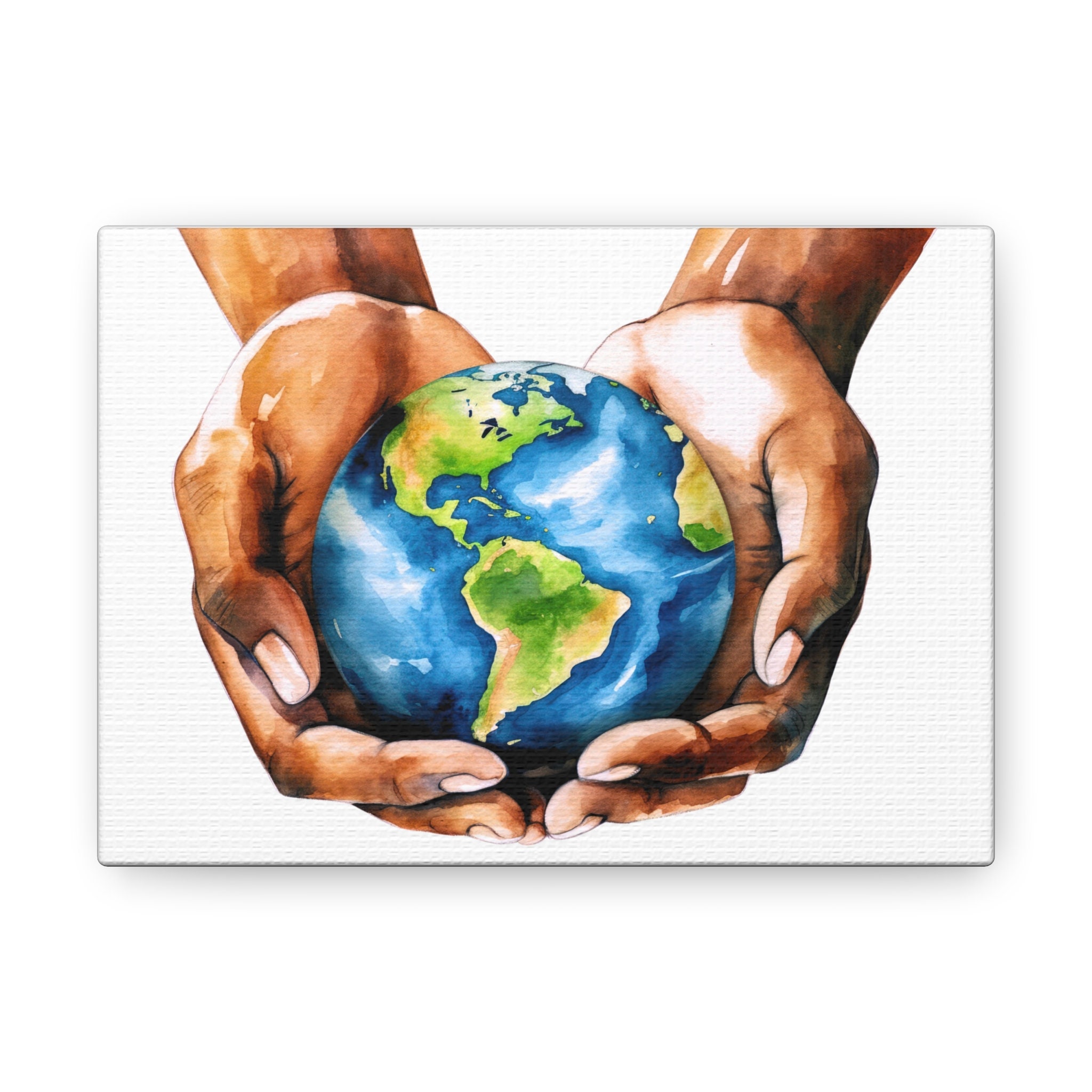 He's Got the Whole World in His Hands Watercolor Print | Cute Kids ...