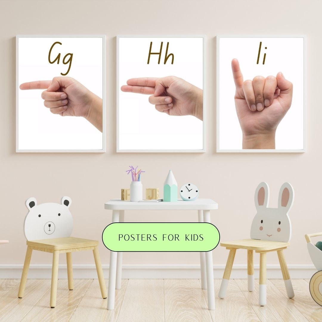 Sign Language Alphabet A - Z Abcs Classroom Homeschool Inclusive Deaf ...