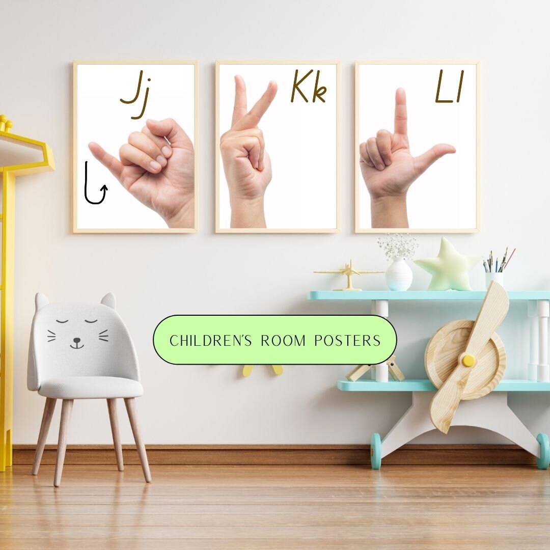 Sign Language Alphabet A - Z Abcs Classroom Homeschool Inclusive Deaf ...