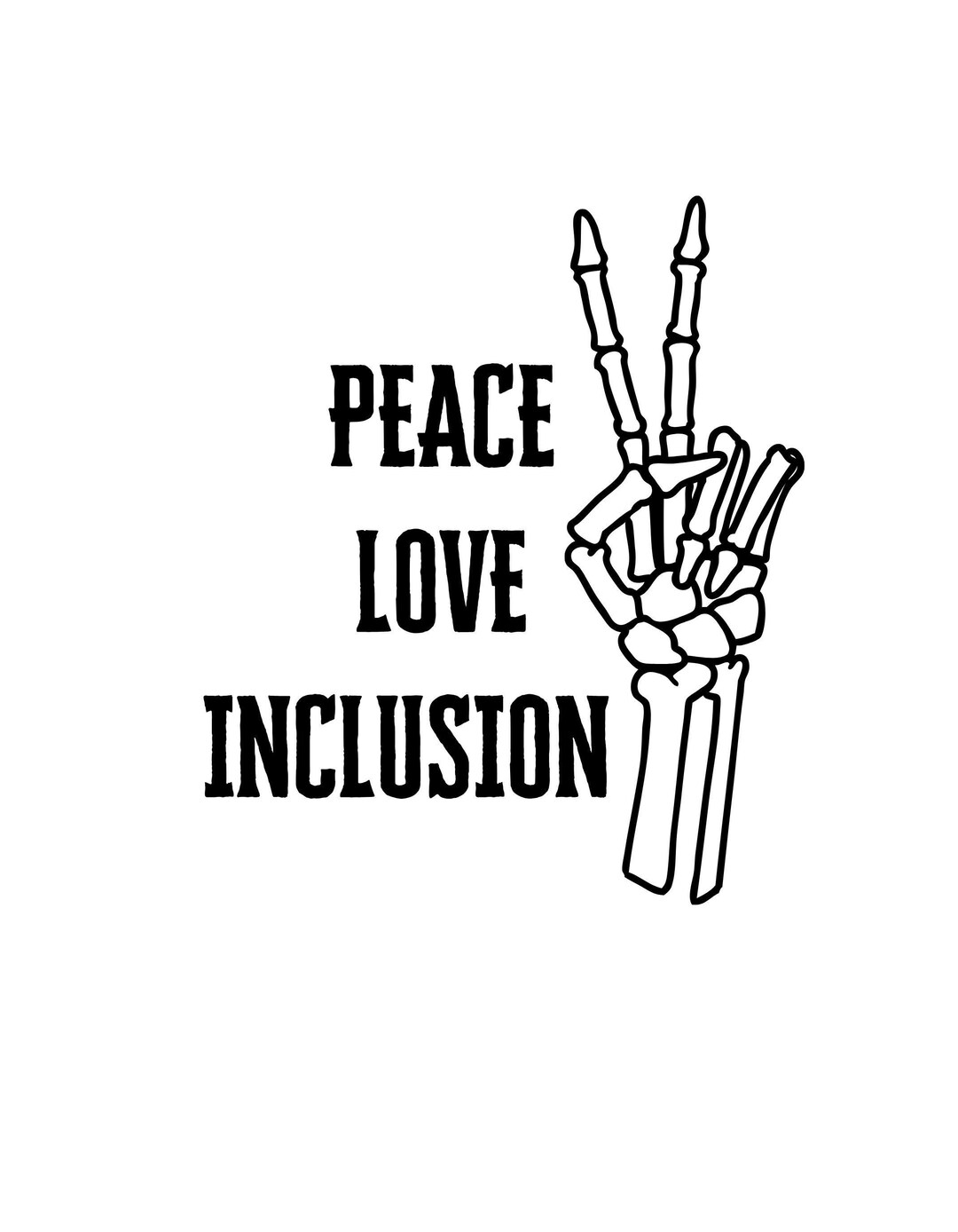 Peace Love Inclusion SVG Digital Download Disability Inclusion and ...