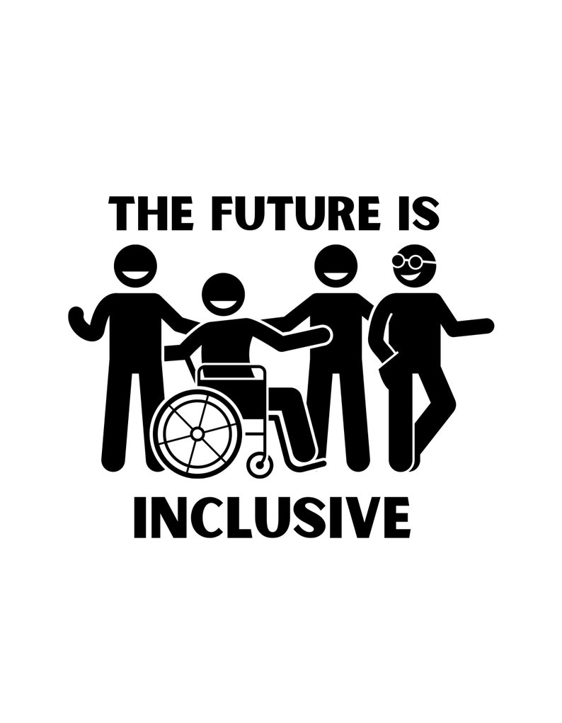 Peace Love Inclusion SVG Disability Inclusion and Autism Acceptance - Etsy