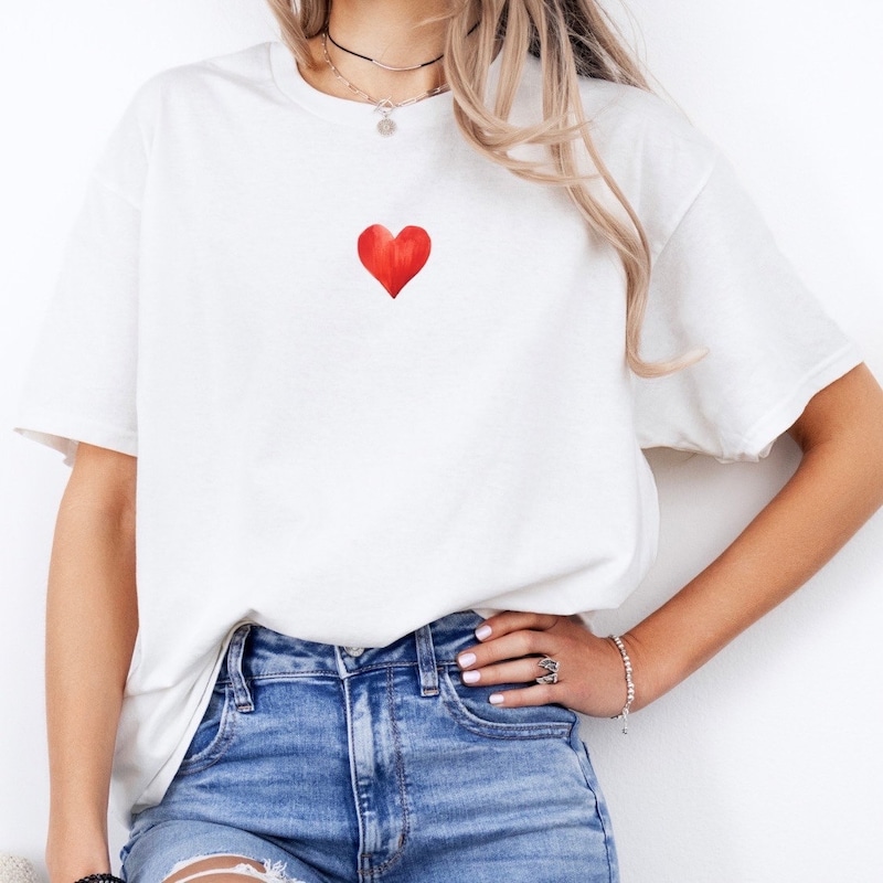 Heart Tshirt - Etsy